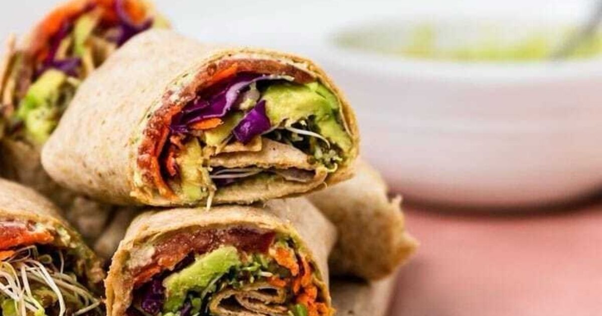 Recept: Edamame hummus wrap | Zdravopedia.sk